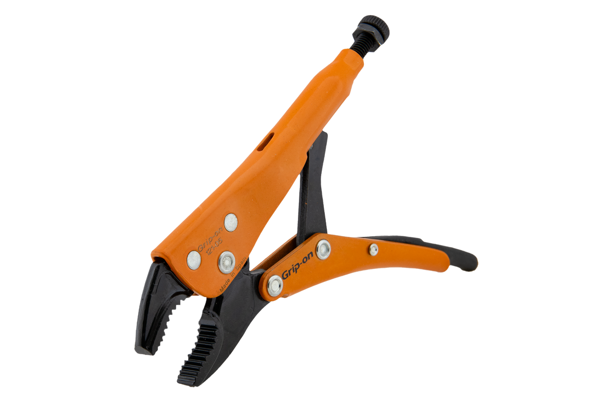 Mordaza Grip, Alicate de presion Bocas Curvas con cortante Grip-on 121 ...