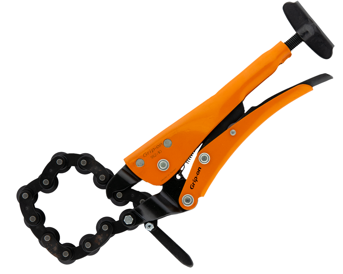 Chain pipe cutter, Pipe cutter, Pipe Clamps, Grip-on 182 – Grip-on Tools